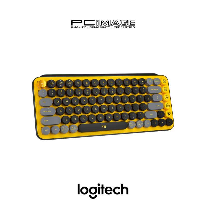 LOGITECH Pop Keys Wireless Mechanical Keyboard with Customizable Emoji ...