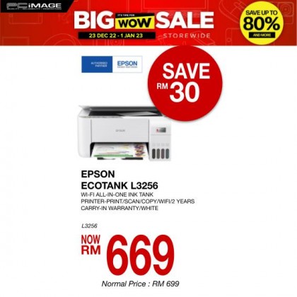 Epson EcoTank L3256 A4 Wi-Fi All-in-One Ink Tank Printer | PC Image