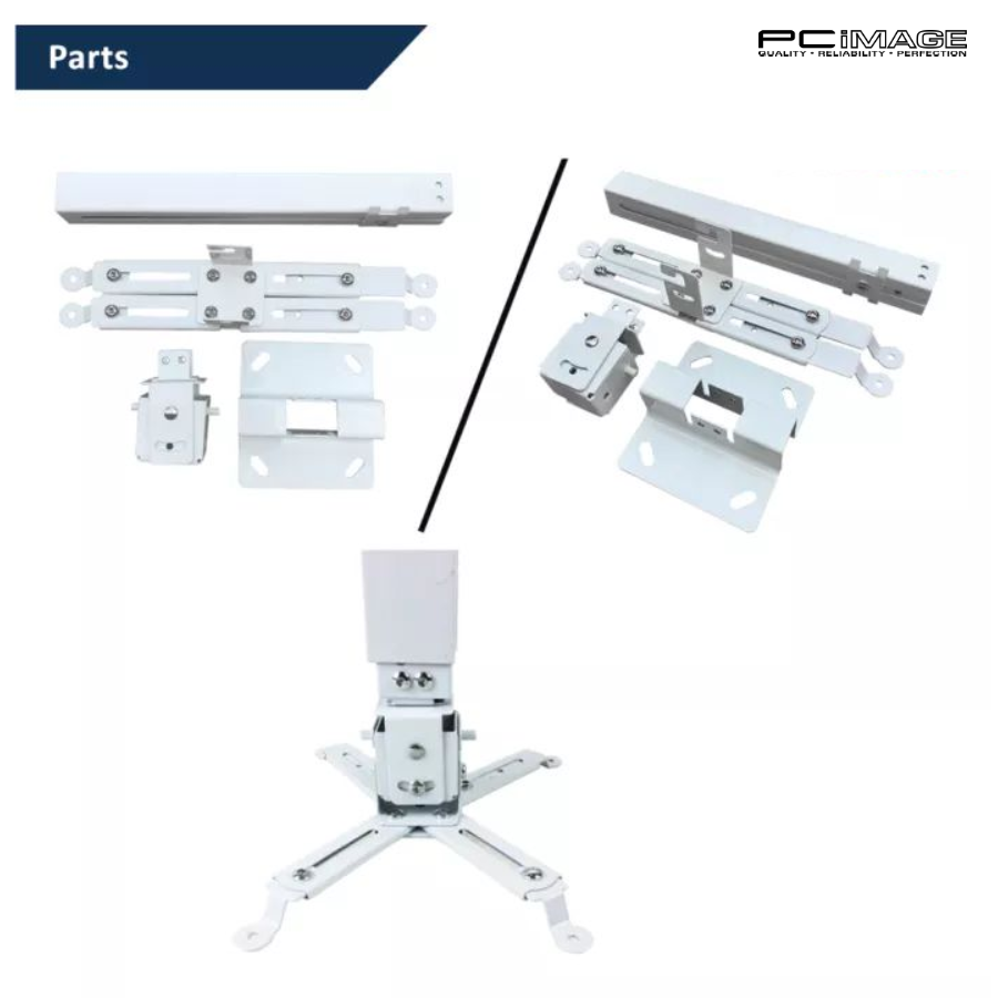 Projector Bracket Adjustable Length 43-65CM Ceiling Wall Mount | PC Image