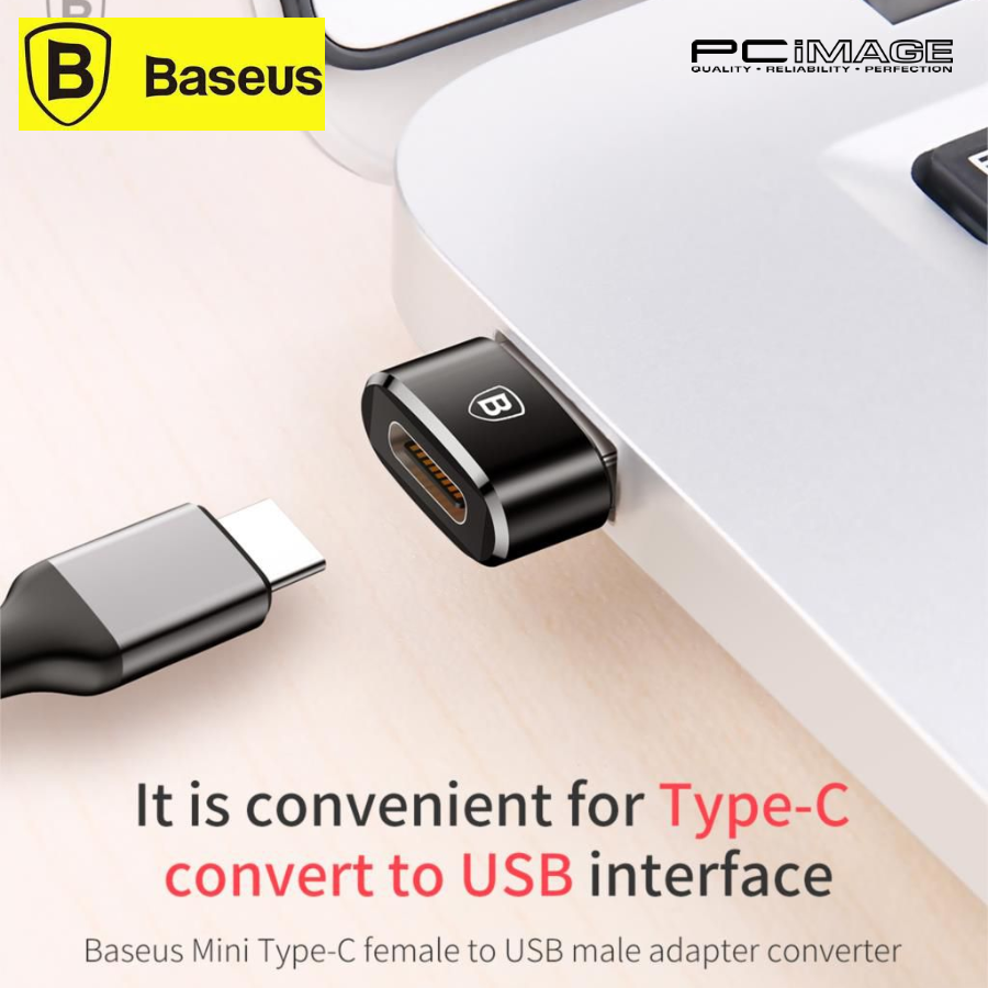 BASEUS CAAOTG-01 USB Female to Type-C Male Adapter Converter 5A Black ...