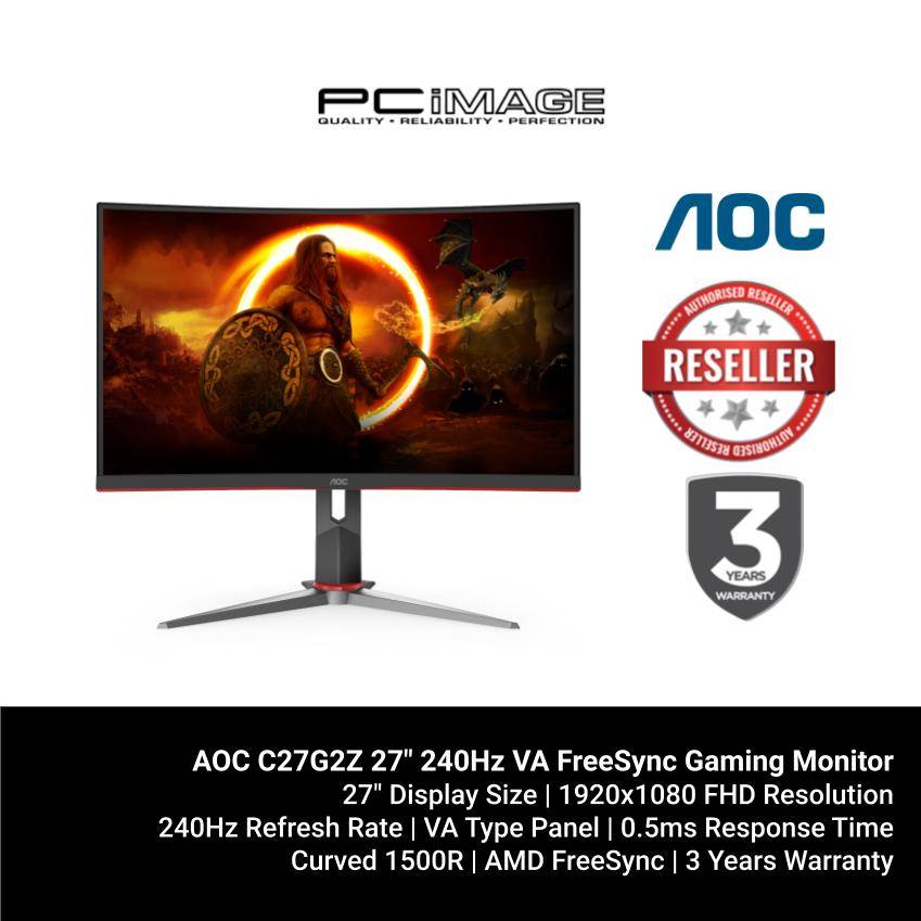 AOC C27G2Z 27" 240Hz VA FreeSync Gaming Monitor | PC Image