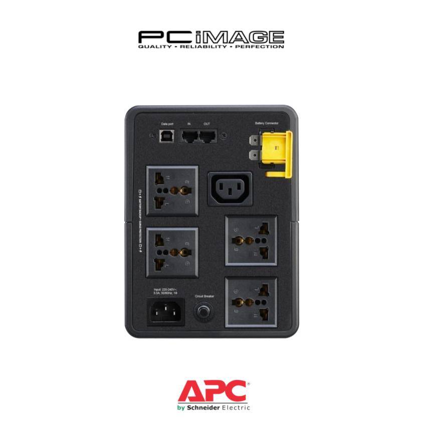 APC BX1200MI-MS Back-UPS 1200VA, 230V, AVR, 4 universal & 1 IEC outlets ...
