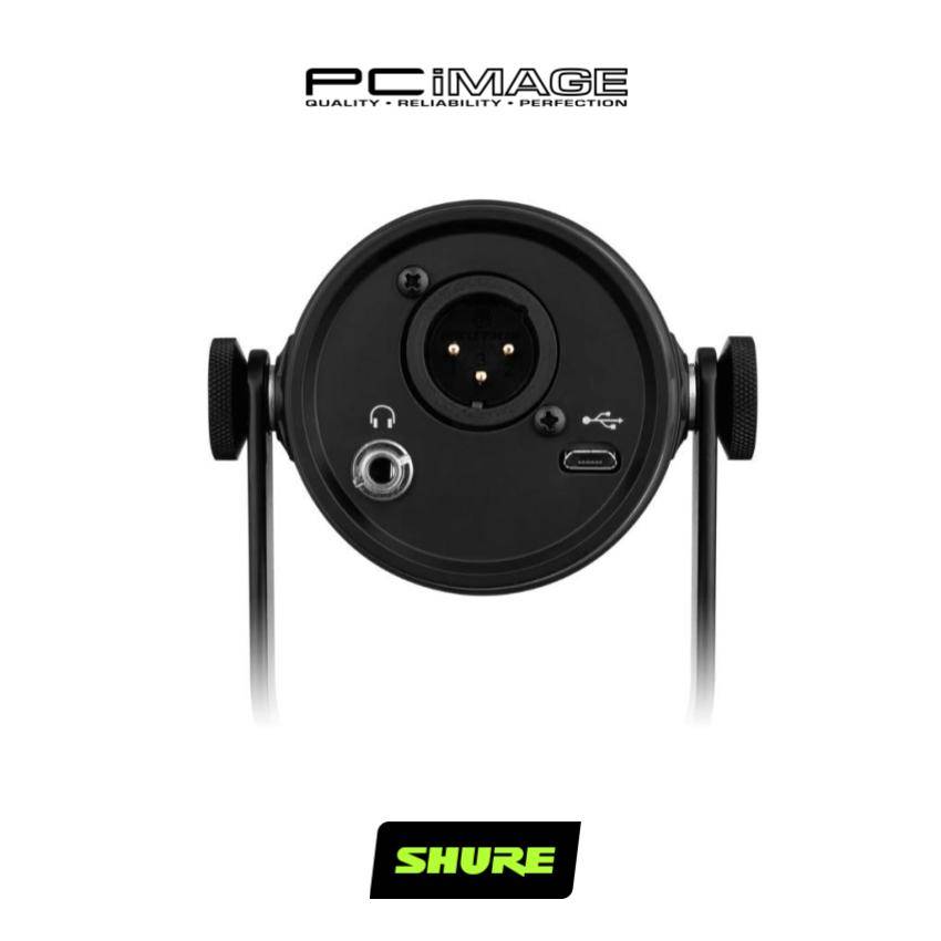 SHURE MV7-K-BNDL XLR/USB Speech Microphone BLACK + STAND | PC Image