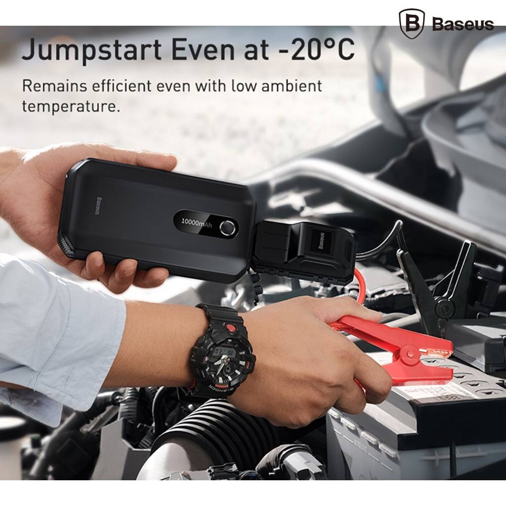 BASEUS CGNL020101 BASEUS SUPER ENERGY AIR CAR JUMP STARTER (10000MAH ...