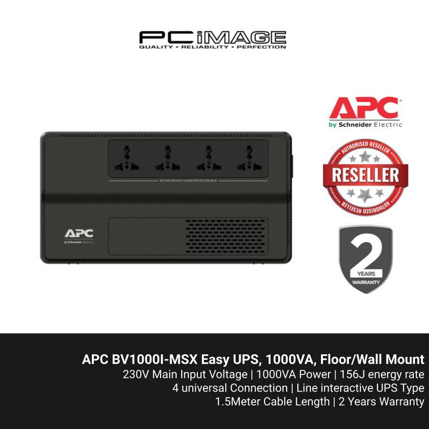 APC BV1000I-MSX Easy UPS, 1000VA, Floor/Wall Mount | PC Image