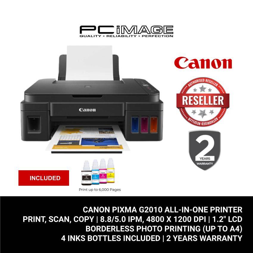 CANON Pixma G2010 Refillable Ink Tank All in One Printer (Print, Scan ...