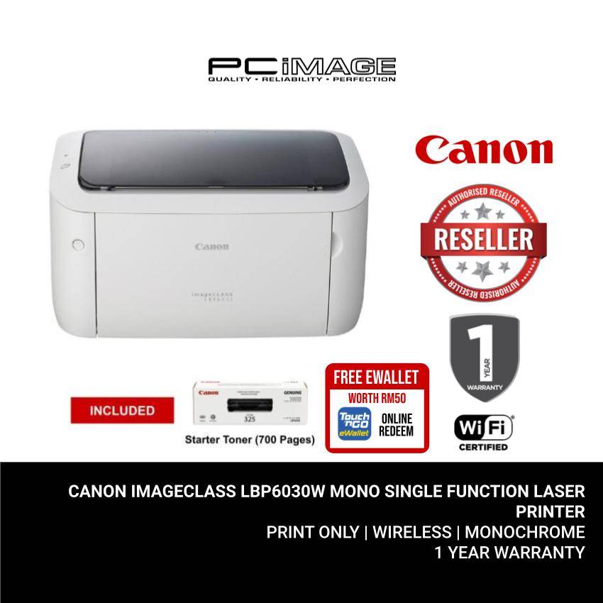 CANON IMAGECLASS LBP6030W MONO SINGLE FUNCTION WIRELESS LASER PRINTER - PRINT ONLY - PC Image