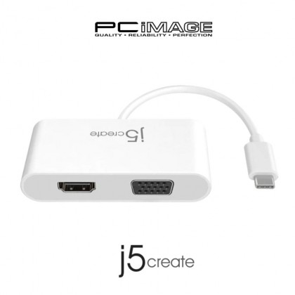 J5 CREATE USB C TO DUAL VGA HDMI ADAPTER PC Image
