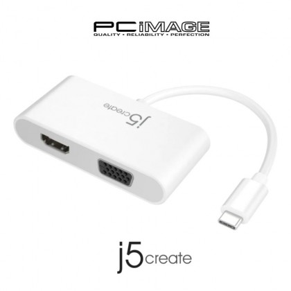 J CREATE USB C TO DUAL VGA HDMI ADAPTER PC Image