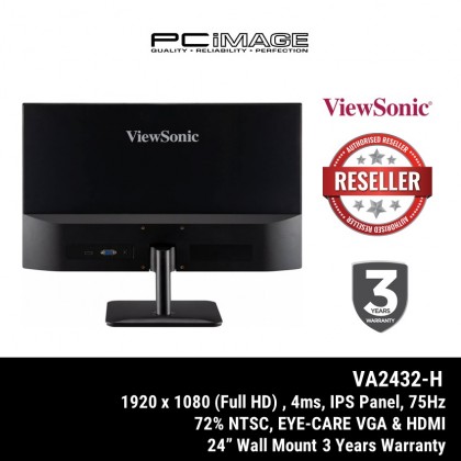VIEWSONIC VA2432H 24” 1080p IPS with Frameless Design Monitor | PC Image
