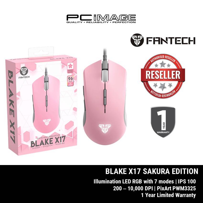 FANTECH BLAKE X17 (SAKURA EDITION) WIRED GAMING MOUSE | PC IMAGE