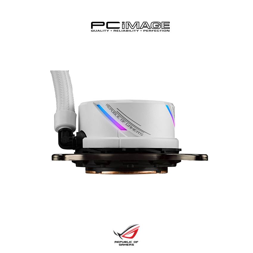 ASUS ROG Strix LC 360 RGB All in One Liquid CPU Cooler (White Edition ...