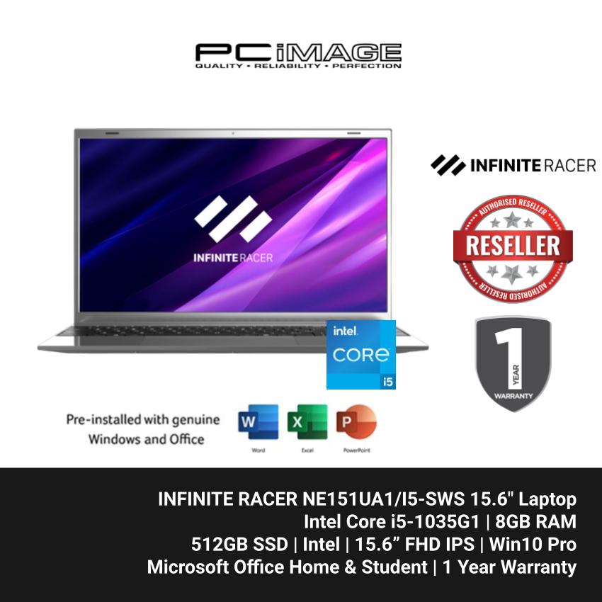 INFINITE RACER NE151UA1 15.6" Laptop (i5-1035G1, 8GB, 512GB, Win10Pro ...