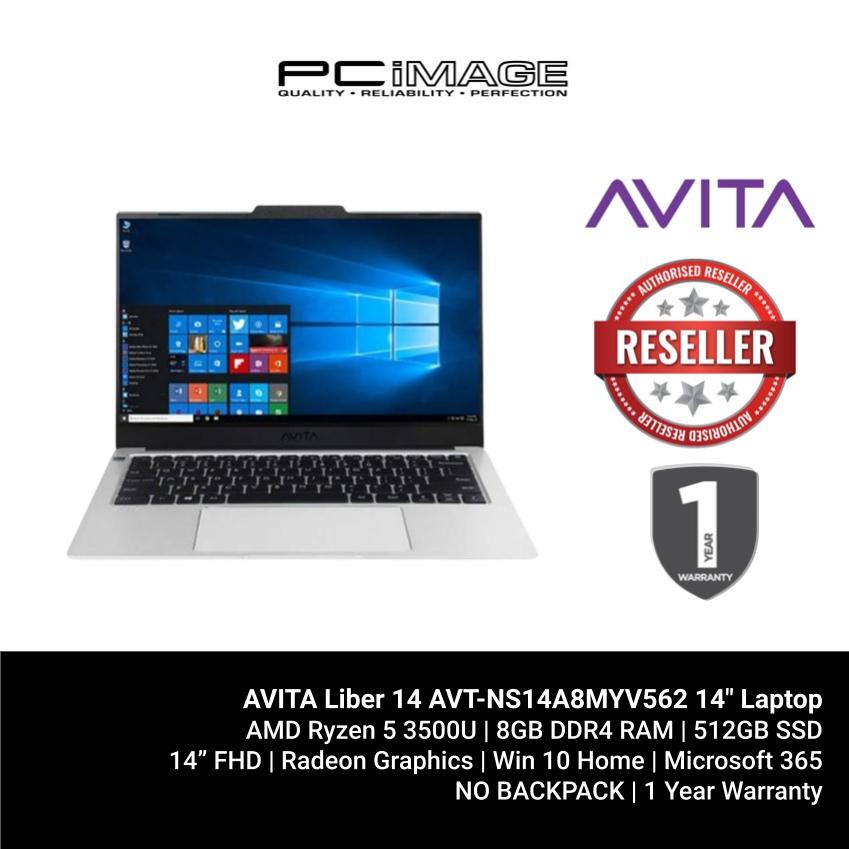 AVITA Liber V14 AVT-NS14A8MYV562 14" Laptop Grey/ Silver (R5-3500U, 8GB ...
