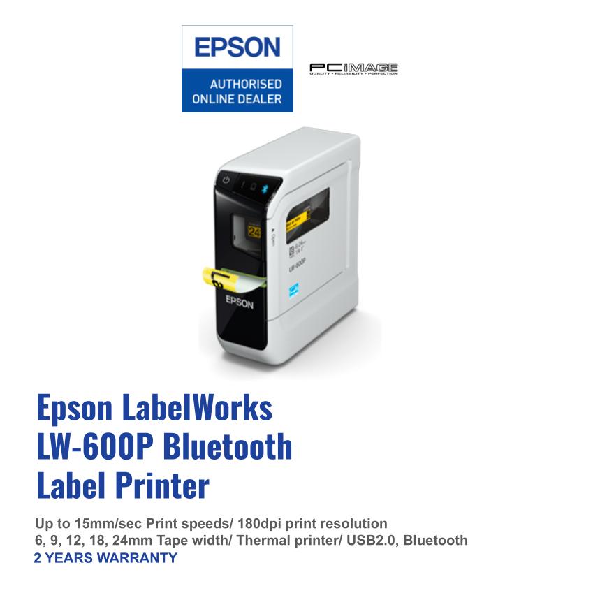 EPSON LabelWorks LW-600P Bluetooth PC-Connectable Label Printer | PC Image