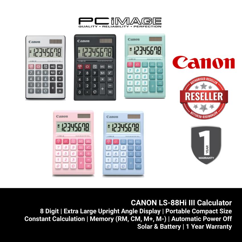 CANON LS-88Hi III 8 Digits Desktop Calculator - Popular mini desktop ...