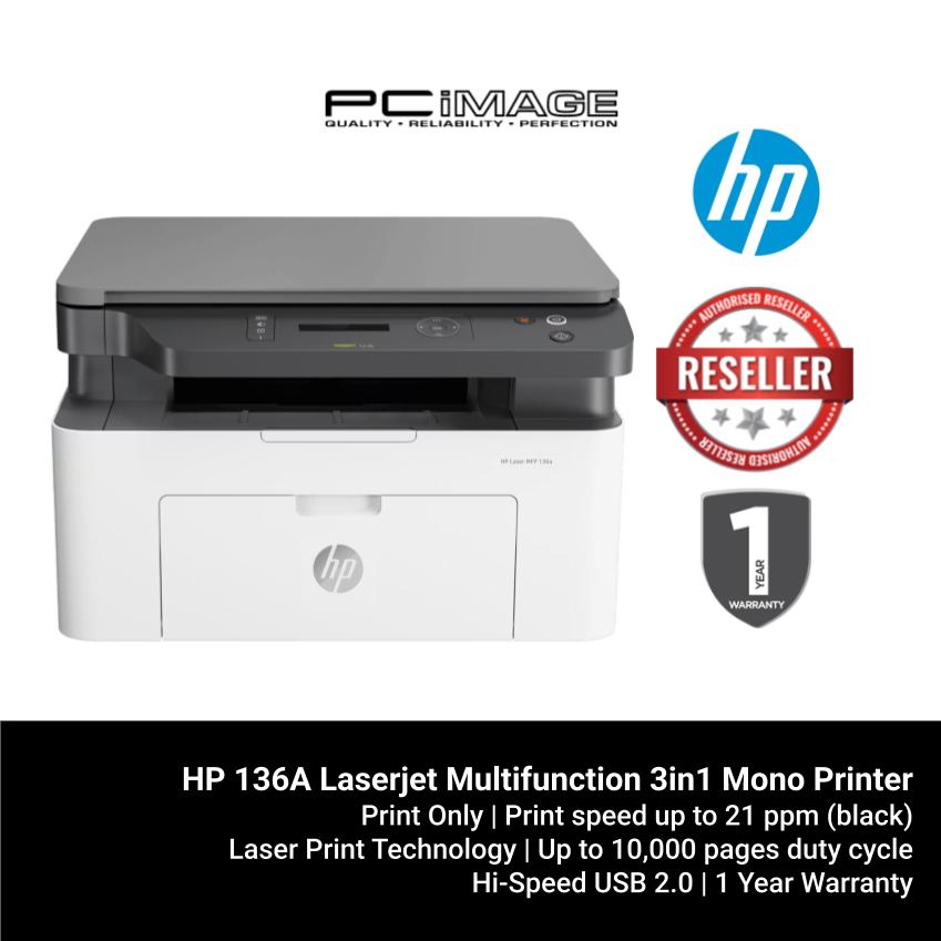 HP 136A Laserjet Multifunction 3in1 Mono Printer | PC Image