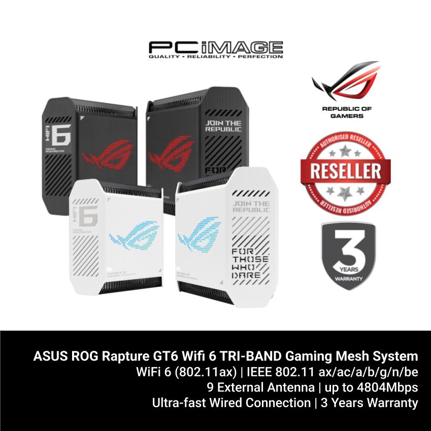 ASUS ROG Rapture GT6 Wifi 6 TRI-BAND Gaming Mesh System 2PACK | PC Image