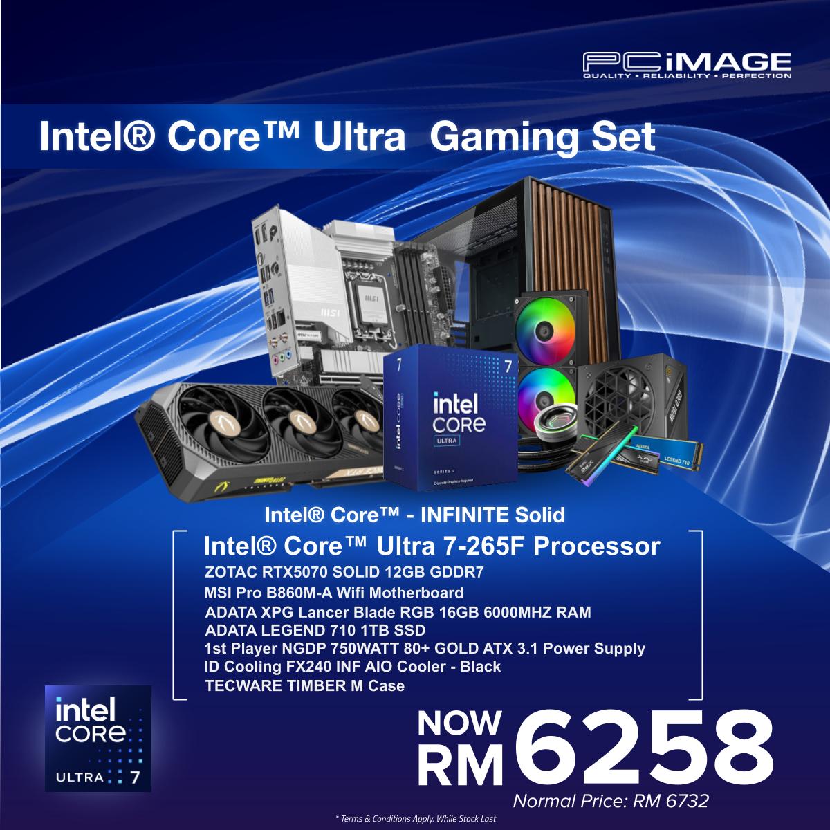 Intel® Core™ Ultra - INFINITE SOLID PC - Ultra 7-265F Processor/ ZOTAC ...