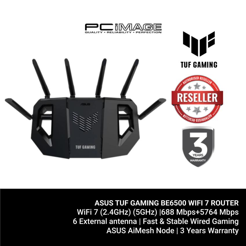 Asus TUF-BE6500 Dual Band WiFi 7 BE6500 TUF Gaming Router | PC Image