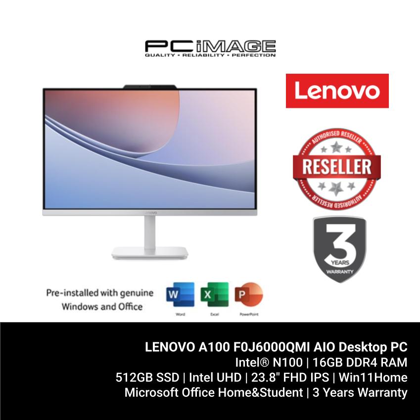LENOVO A100 F0J6000QMI AIO Desktop PC Cloud Grey | PC Image