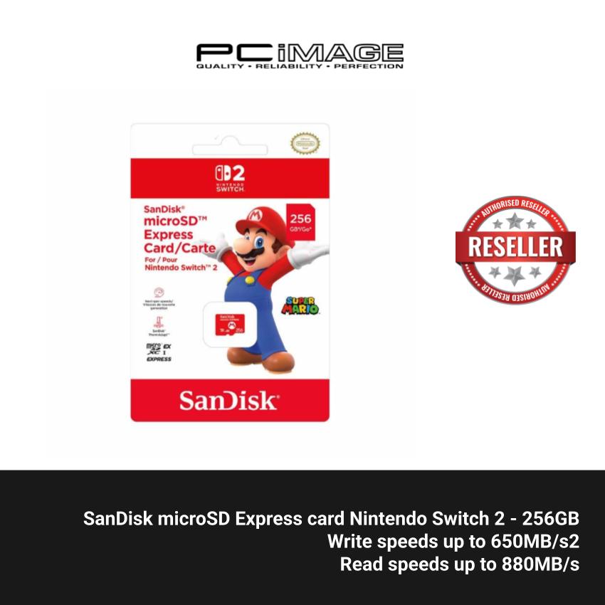 SanDisk microSD Express card for Nintendo Switch 2 - 256GB | PC Image