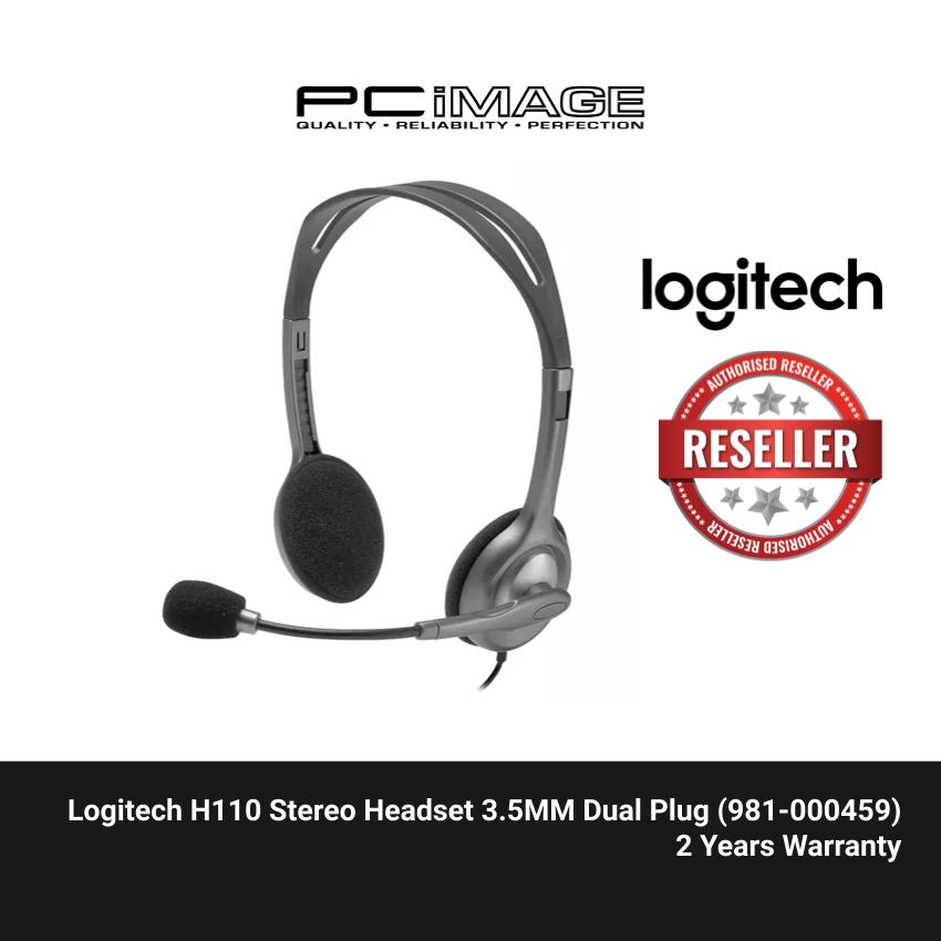 Logitech H110 Stereo Headset 3.5MM Dual Plug (981-000459) | PC Image