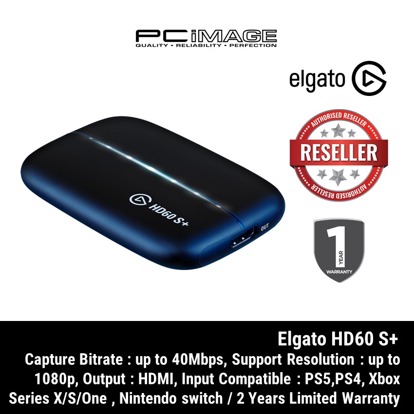 ELGATO HD60 S+ HIGH DEFINITION GAME RECORDER EXTERNAL VIDEO CAPTURE CARD | PC Image Malaysia