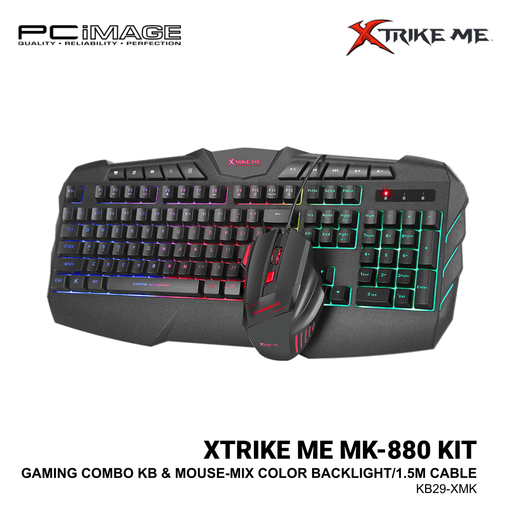 XTRIKE ME MK-880 Multimedia Gaming Keyboard & Mouse | PC Image